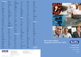 Berlitz Corporate Brochure Pdf