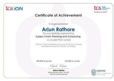 arjun rathore on linkedin tataconsultancyservices tcsion