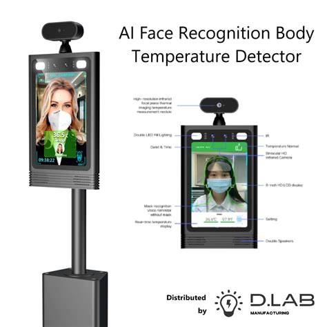 Ai Face Recognition And Body Temperature Detector With 8 Inch Screen D Lab