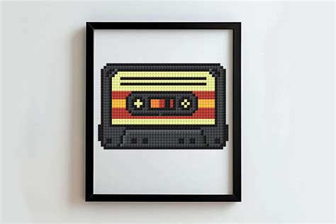 Cassette Cross Stitch Pattern Graphic By Pika Designs · Creative Fabrica