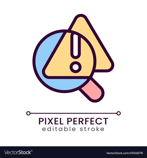 Problem Identification Pixel Perfect Rgb Color Vector Image