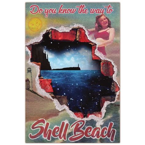 Shell Beach 13x19 Poster Rocket Pop Inc
