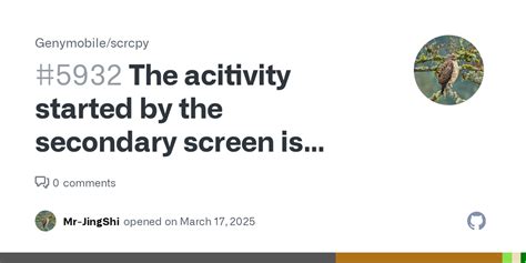 The Acitivity Started By The Secondary Screen Is Displayed On The Main Screen · Issue 5932