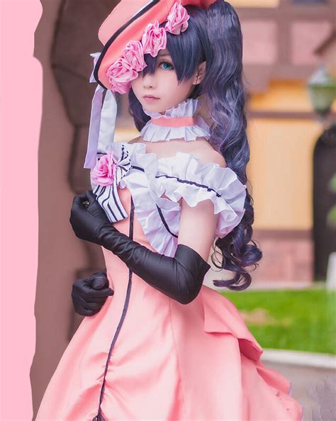 Black Butler Ciel Phantomhive Cosplay Costume Princess Dress Full Set For Halloween Animeware