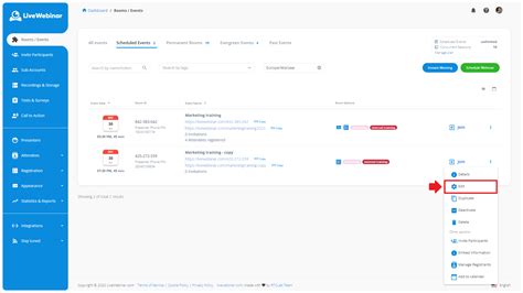 How To Duplicate An Event In Livewebinar