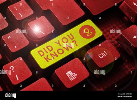 Handwriting Text Did You Know Concept Meaning Fun Facts And Figures Information General