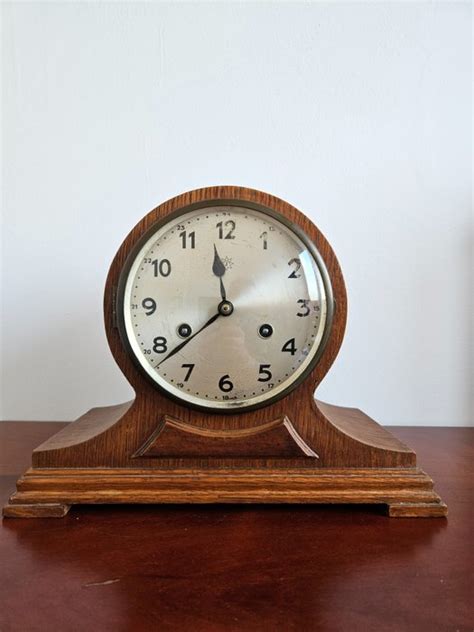 Mantel Clock Beautiful Junghans Mantel Clock Wood 1950 1960
