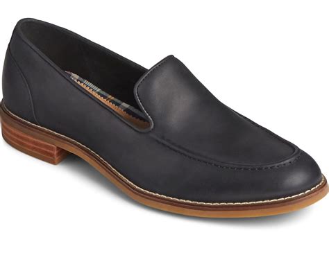 Womens Fairpoint Leather Loafer Black [sperry Shoes 0881] 45 50