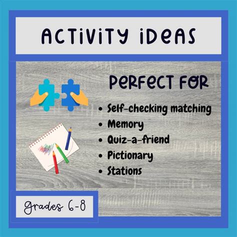 Back To School Science Definition Cards Lab Safety Tools