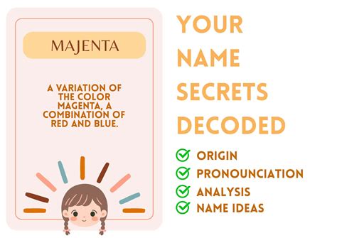 Majenta Girl Name Meaning And Pronunciation