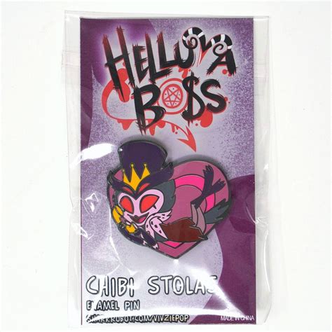 Helluva Boss Chibi Stolas Enamel Pin Vivziepop Heart Valentines Hazbin Hotel 4598955716