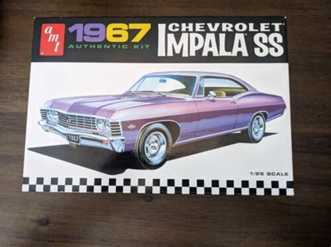 Amt 1967 Chevrolet Impala Ss Model Kit 125 Scale New Sealed 4640937532