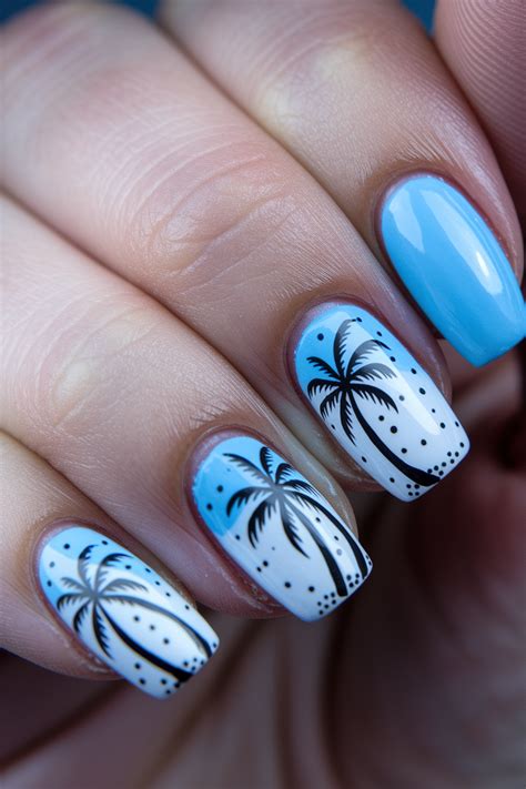20 Hawaii Nail Inspo Ideas 2025 For Almond Short Square Acrylic