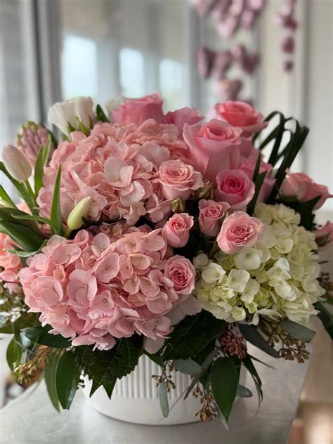 Luxury Pink Flower Arrangement Buy Flowers Boca Raton