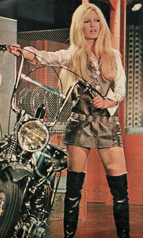 Brigitte Bardot Harley Davidson 1967 60s Biker Style Cher