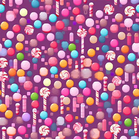 Premium Ai Image Candy Sugary Sweet Pixel Pattern