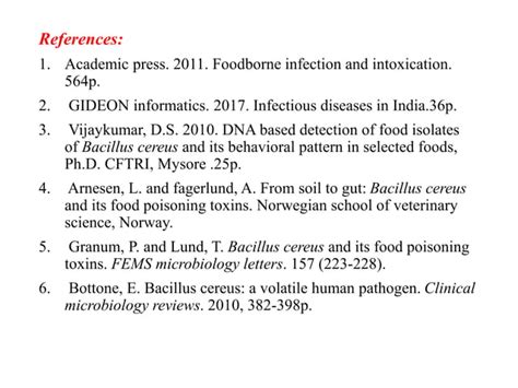 Bacillus Cereus Contamination In Food Pdf Digestive Disorders
