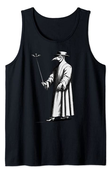 Creepy Macabre Plague Doctor Costume Bubonic Black Death Tank Top Sold
