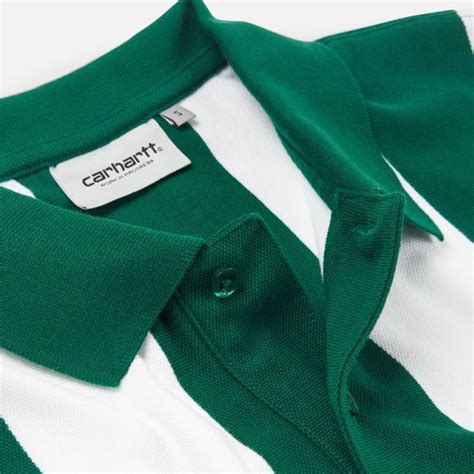 【正規取扱店】 Carhartt Wipカーハート ワークインプログレスhinton Stripe Polo Ss Shirt