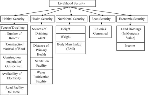 Indicators And Sub Indicators Of Livelihood Security Download