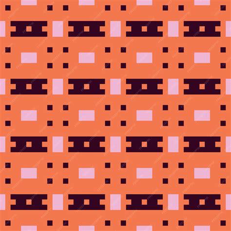 Premium Vector Pixel Art Simple Geometric Seamless Patern Colorful
