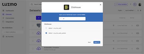 building a user facing dashboard with clickhouse and luzmo