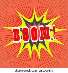 Boom Comic Speech Bubble Stock Vector (Royalty Free) 261009677 | Shutterstock