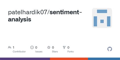 GitHub Patelhardik Sentiment Analysis