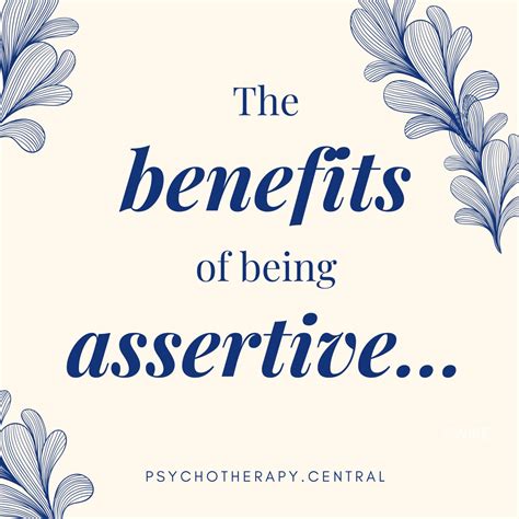 Benefits Of Being Assertive