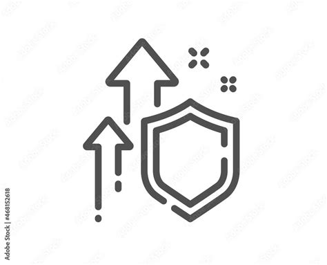 Improving Safety Line Icon Increased Privacy Sign Secure Defense