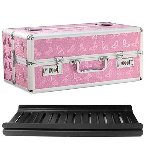 Lockable Vibrator Case Large Pink Sex Toy Storage