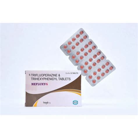 Nefluxy Trifluoperazine And Trihexyphenidyl Tablets Prescription Treatment Parkinsons Disease