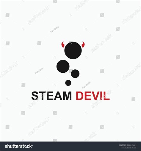 Devil Logo Design Vector Silhouette Illustration Stock Vector Royalty Free 2146170003
