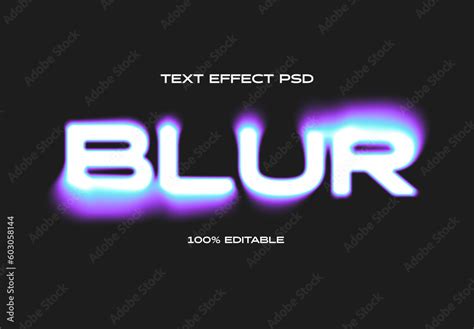 Gradient Blur Text Effect Stock Template Adobe Stock