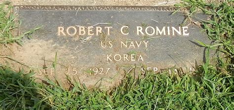 Robert C Romine 1927 1999 Find A Grave Memorial