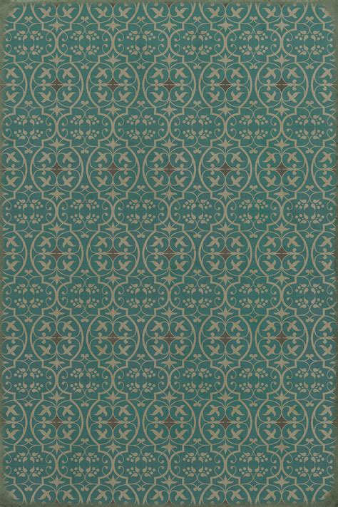 Spicher Vintage Vinyl Floor Cloth Mat Pattern 51 Echo In The Memory