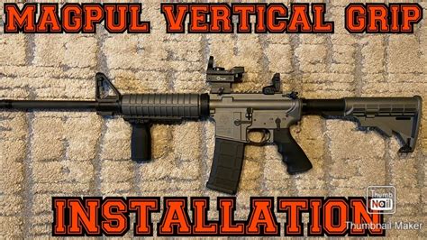 Installing Magpul Front Vertical Grip On A Picatinny Rail On A Ar 556