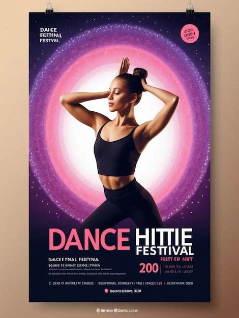 Idées Dimages De Modèles Daffiches Pour Festivals De Danse Image Premium Générée à Base Dia