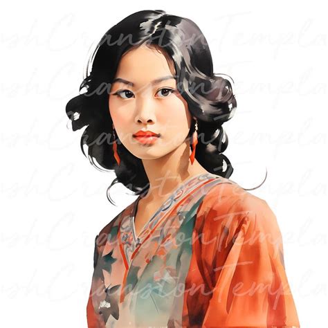 Nude Asian Woman Art Etsy