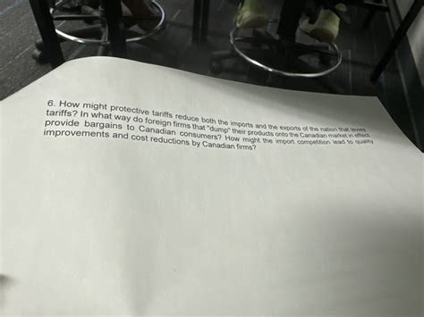 Solved How Might Protective Tariffs Reduce Both The Imports