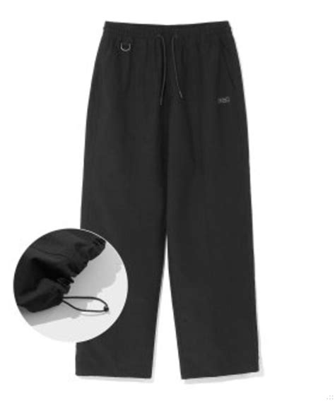 Codegraphy 코드그라피 실시간 인기 스타일 [24년ver ] 테크 스트링 팬츠 블랙 온더룩