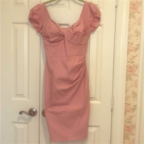 Dresses Vintage Pink Stretch Cocktail Dress Sze Ml Poshmark