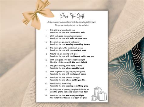 Pass The T Game Pass The Prize Ladies Night Game Pass The Parcel