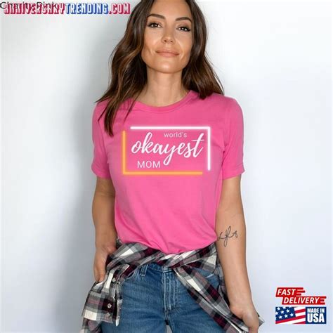 Worlds Okayest Mom Average Unisex Classic Bipubunny Store Bipubunny