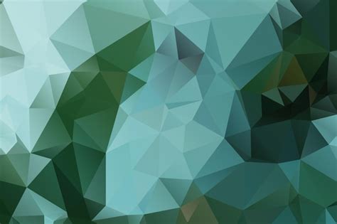 Colorful Polygons Dark Background Premium Vector