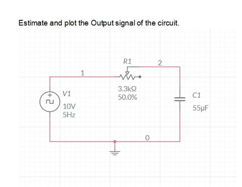 Solved Estimate And Plot The Output Signal Of The Circuit Chegg