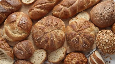 Premium Photo Assorted Breads On A Table