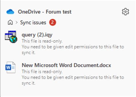Onedrive Sync Issue This File Is Read Only But Permissions Should Be