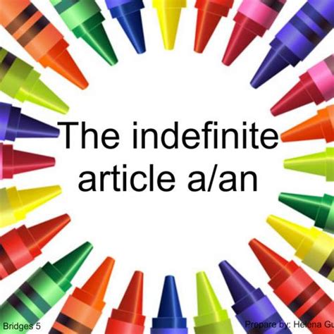 The Indefinite Article Aan Profil Klett