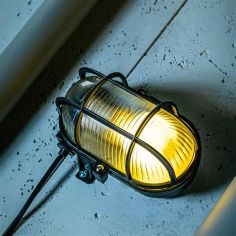 Gtv Lighting Bulkhead Fixture Sanguesa Kay 40w E27 Ip44 Black Os